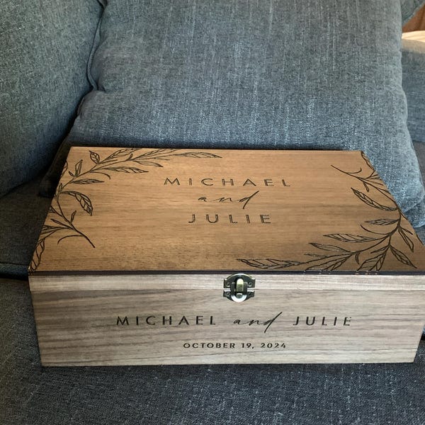 Personalization Custom Memory Keepsake Wooden Love Box Wedding ...