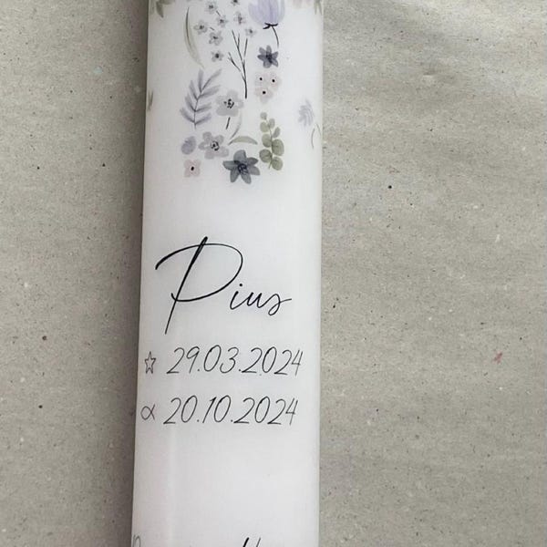 Hochzeitskerze Eukalyptus modern - Etsy.de