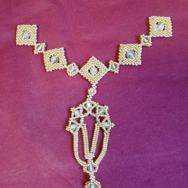 Byzantine Crystal Cross Pendant Tutorial: PDF - Etsy