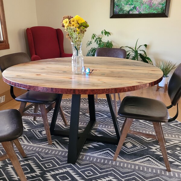 Round Metal Table Legs for Sale, Steel Table Base, Farmhouse Round ...