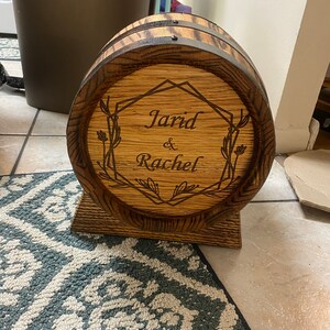 Wedding Barrel Card Box 10L Personalized Oak Whiskey Barrel | Etsy