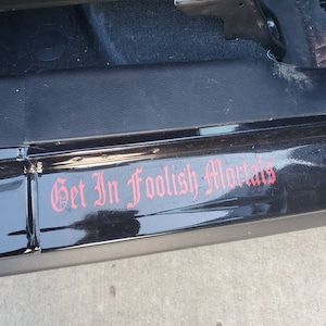 Hearse Decal You Call We Haul Goth Decals Goth Car Decal - Etsy