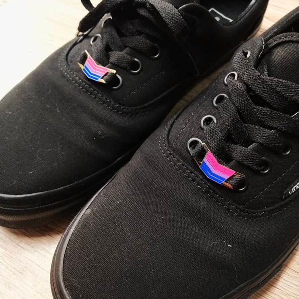 Bisexual Lace Locks — Small Subtle Gay Pride Shoelace Shoe Dubrae ...
