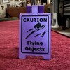 Caution Flying Objects Mini Desk Sign - Etsy
