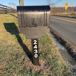 Hanging Rectangular Reflective Mailbox Post Sign up to 5 - Etsy