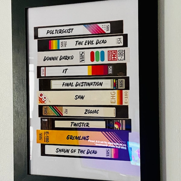 Personalised Retro Video Tape Print / Poster - Add Your Favourite ...