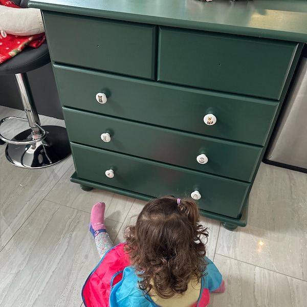 Rabbit Theme Drawer Knobs, Safari Animal Nursery Room Drawer Handles ...