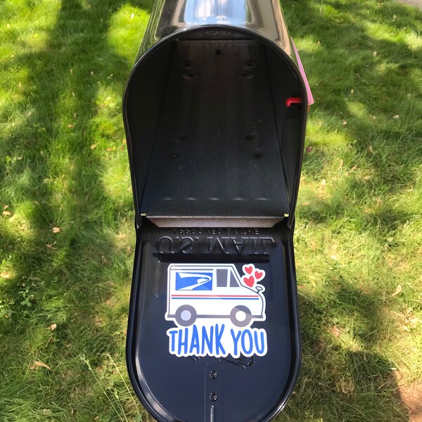 USPS Thank You Mailbox Sticker, Mailman Thank You Sticker - Etsy