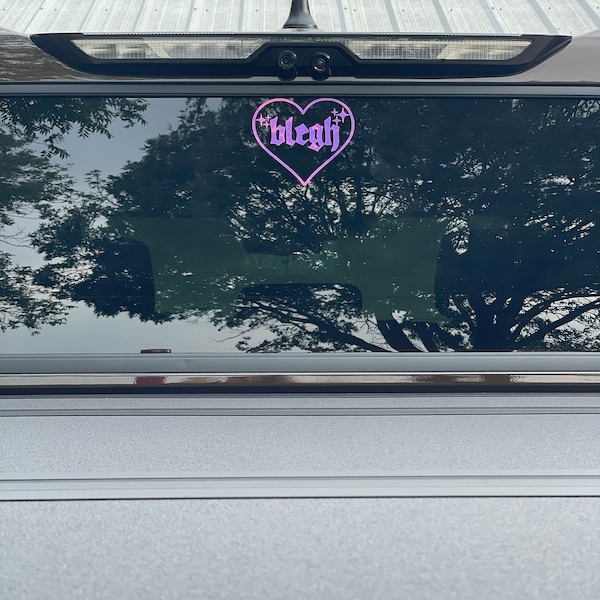 BLEGH Heart Decal - Etsy