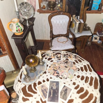 Miniature 1:12 Asylum File Folder Dollhouse Curiosity Prop Diorama ...