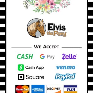 Printable Payment Sign We Accept Credit Cards Sign Vendor Payment Sign ...