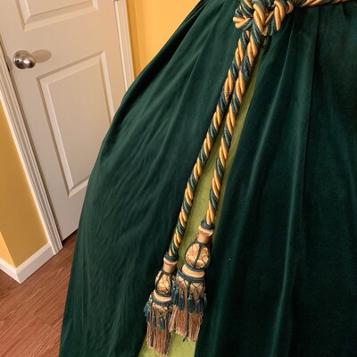 1 Large Handmade Gold Window Treatment Hardware Decor Curtain Tie ...