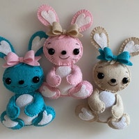 Bunny Felt Pattern PDF Felt Pattern PDF Pattern Felt - Etsy Australia