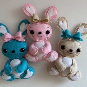 Bunny Felt Pattern, PDF Felt Pattern, PDF Pattern, Felt Pattern, Diy ...