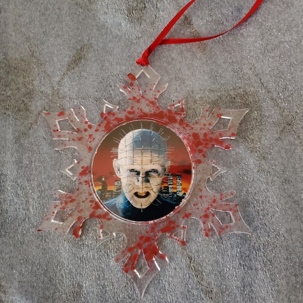 Horror Christmas Snowflake Ornament - Hellraiser - Pinhead - Cenobites ...