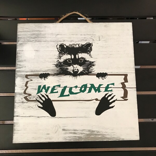 Vector WELCOME, Raccoon, Text, AI, Eps, PNG, Pdf, Svg, Dxf, Jpg ...