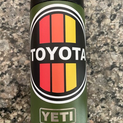 Toyota Retro Vintage Decal Sticker Round 4 Inch 3 Stripe - Etsy