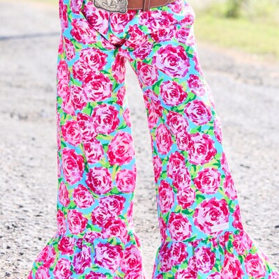 Ruffle Pants Pdf Sewing Pattern for Girls, Ruffle Pants Pattern for ...