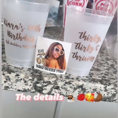 Personalized Plastic Cups, Design Your Own Cups, Wedding Frosted Cups ...