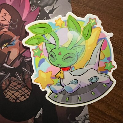 3 X 3 Virtual Pet Alien Aisha Vinyl Sticker - Etsy