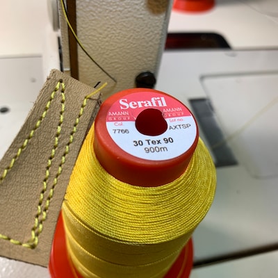 Serafil Polyester Sewing Thread Color 0504 Red Size 30 TEX 90, Size 20 ...