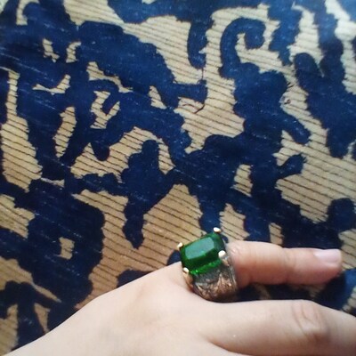 Hagia Sophia Hand Carved Gemstone Ring, Ruby Gemstone Silver Ring ...