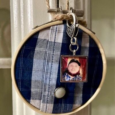 Cremation Key Ring With Custom Photo and Cremation Urn Loss of Family ...