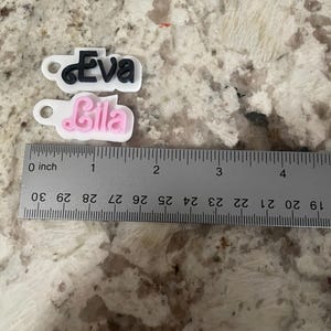 Custom Name Personalized 3D Name Tags, for Bags, Backpacks, Sports ...