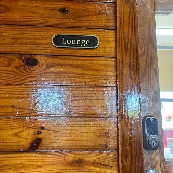 The Emley Cottage Style Door Sign Personalised Sign Pastel Coloured ...