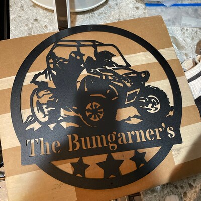 Side-by-side Personalized Family Name, ATV off Road Metal - Etsy