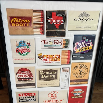 CUSTOM MATCHBOOK ART Personalized Digital Matchbox Gift Large Matches ...