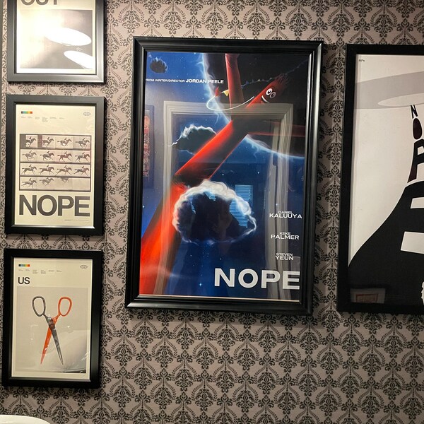 JORDAN PEELE Inspired Poster Series, Get Out, Us, Nope Art Print ...