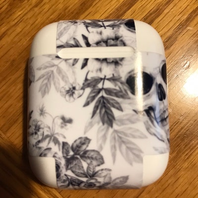 Skull AirPod Skin Wrap Apple Air Pod 1 2 Decal White Marble AirPod ...
