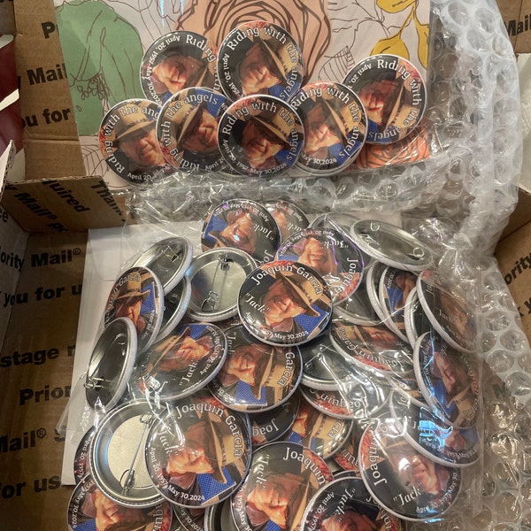 Custom Memorial, Remembrance and Funeral Pins/buttons/magnets - Etsy