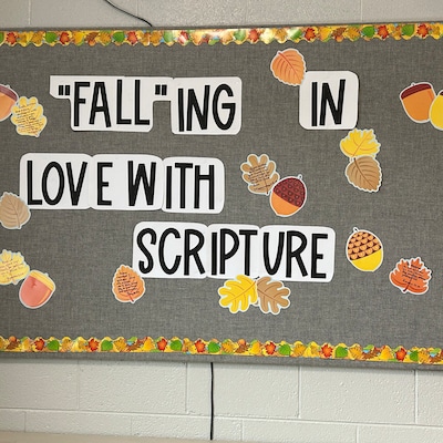 Christian Classroom Bulletin Board Set Bible Bulletin Board Scripture ...