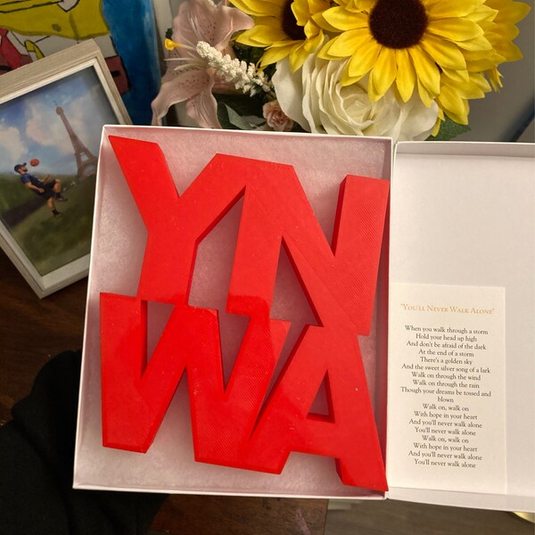 Liverpool 3D Sign - YNWA You'll Never Walk Alone With Lyrics - Etsy