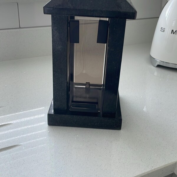 Grave Lantern With a Cross for a Cemetery, Memorial Candle Holder ...