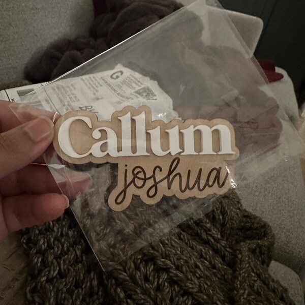 Name Sign | Mini Baby Name Sign | Name Announcement | Hello My Name is ...