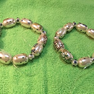 Ribbon Beads Cancer Awareness Glass Beads for Jewelry Making | Etsy