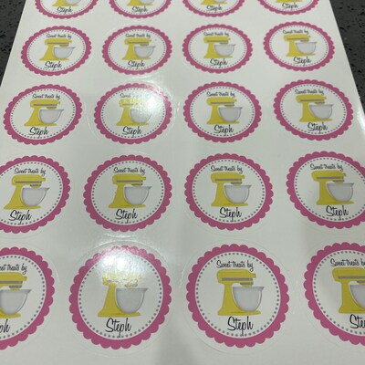 Kitchen Stickers Cute Hot Pink, Grey, Kitchenaid Mixer, Food Cooking ...
