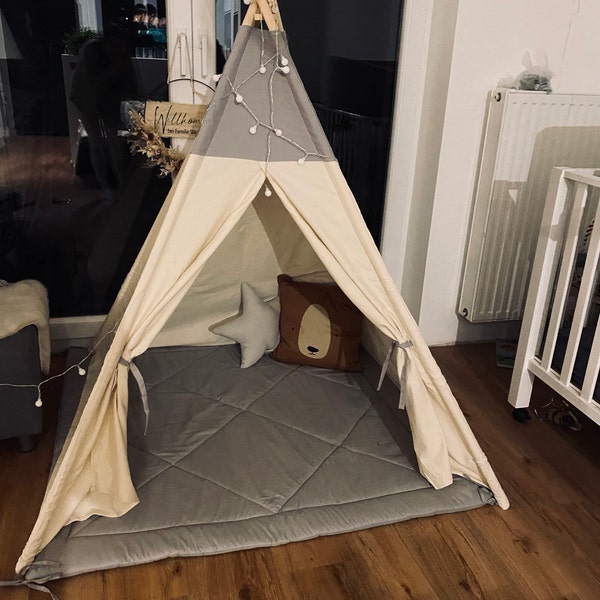 Teepee Mat Double Sided Cotton Mat for Teepee Tipi Padded Mat Teepee ...