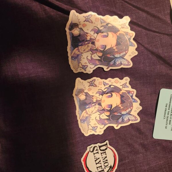 Obanai Iguro Anime Art-demon Slayer Sticker Glossy/holographic Water ...