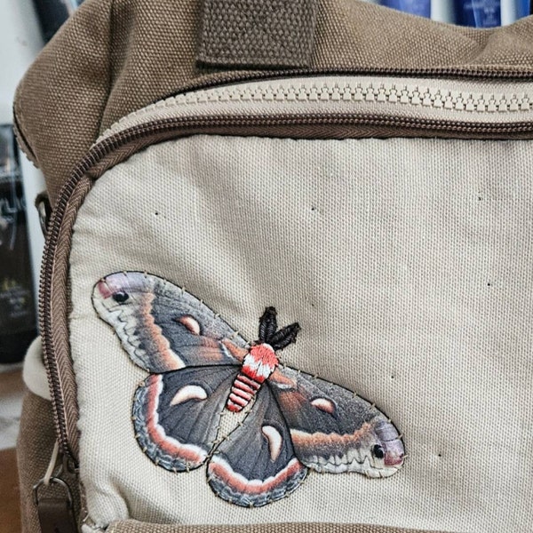 Iridescent Realistic Moth Embroidery Applique / High Quality Iron on ...