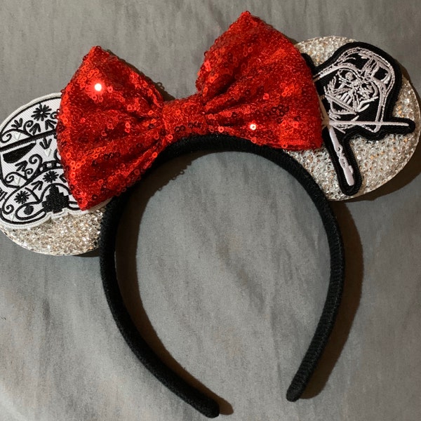 Darth Vader Star Wars Ears, Disney Ears, Black Ears, Rose Gold Minnie ...