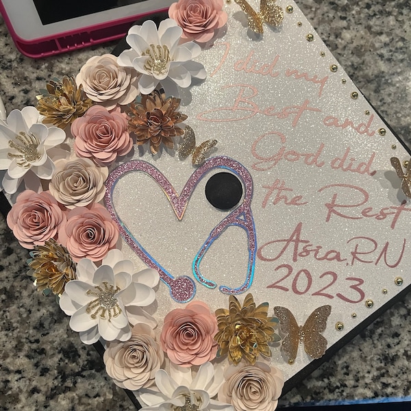 Nurse Graduation Cap Topper, Graduation Cap Topper, Doctor Graduation ...