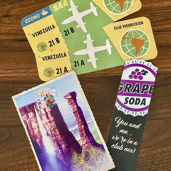 Up Movie Airline Tickets and Postcard - Etsy