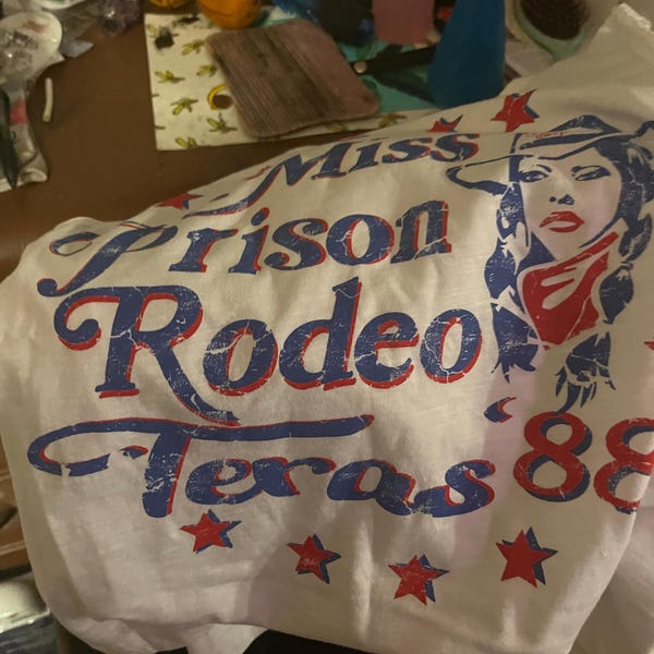 Miss Texas Prison Rodeo Muscle Crop Tank Top - Etsy