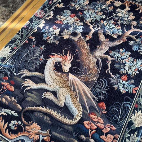 Fantasy Inspired Area Rug | Dark Academia Gothic Book Nook Decor ...