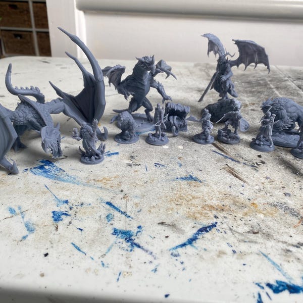Taunting Horned Devil Miniature D for D&D, Dungeons and Dragons ...