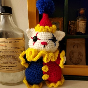 Crochet Jester Kitty and Bunny Pattern. Crochet Jester Bunny. Crochet ...